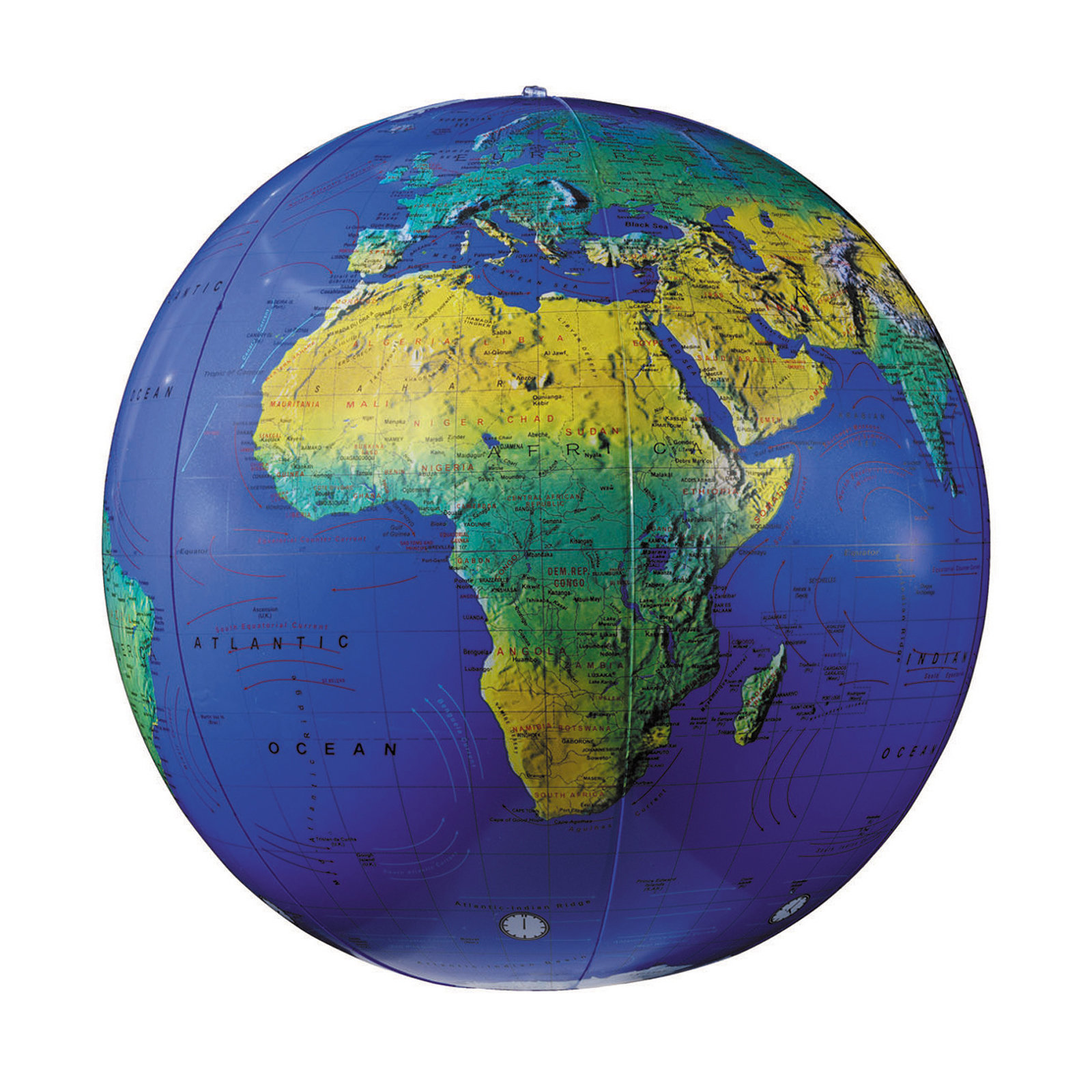 Symple Stuff Inflatable Topographical Globe | Wayfair