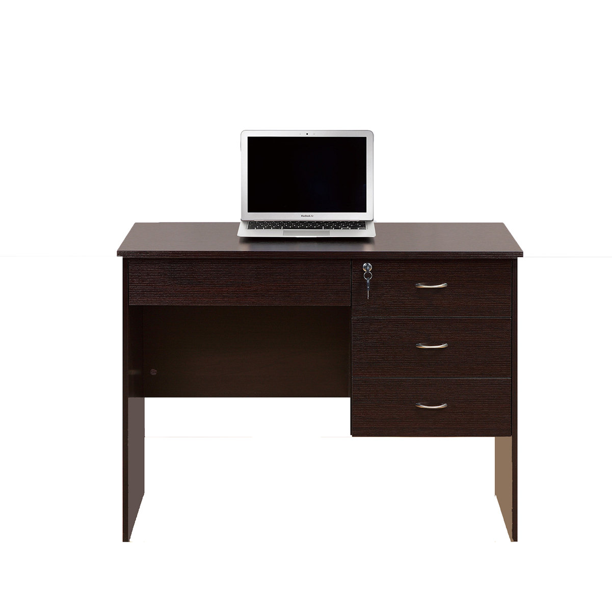 Ebern Designs Three Locking Drawers On Metal Glides Student Desk Work ...