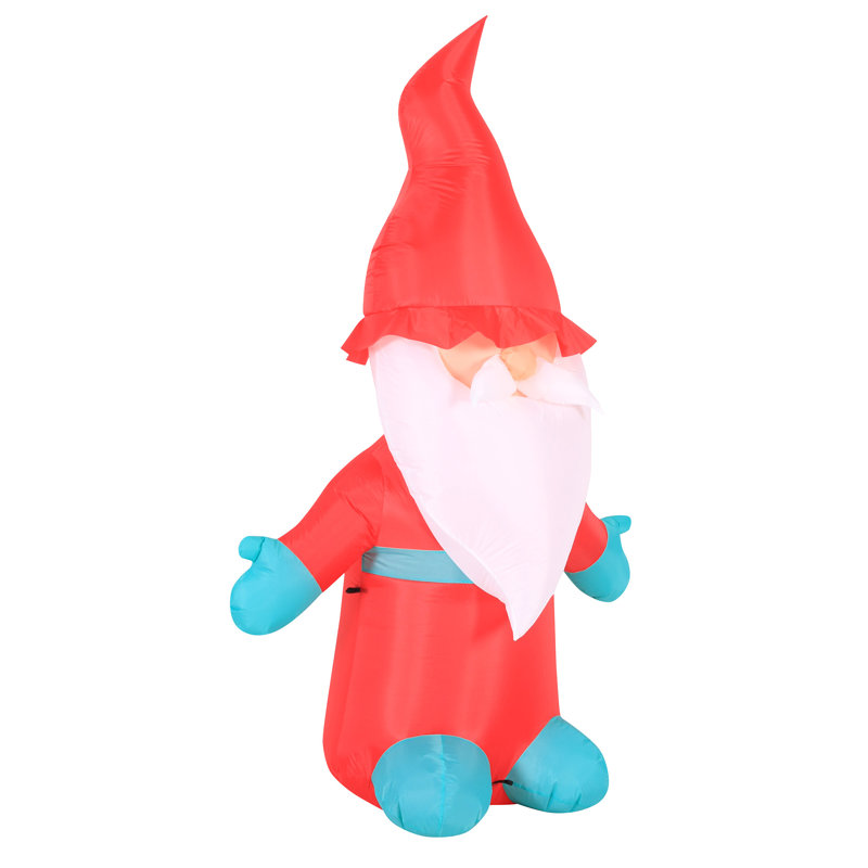 The Holiday Aisle® Gainous Gnome Inflatable | Wayfair
