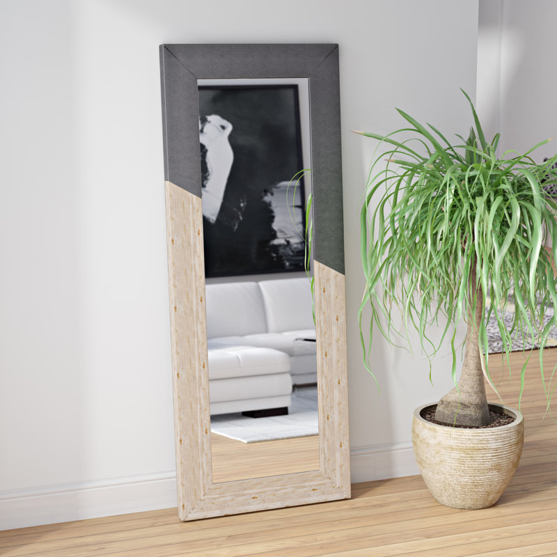 Brayden Studio® Scroggins Wood Diagonal Split Silver Metal Brown Wall ...