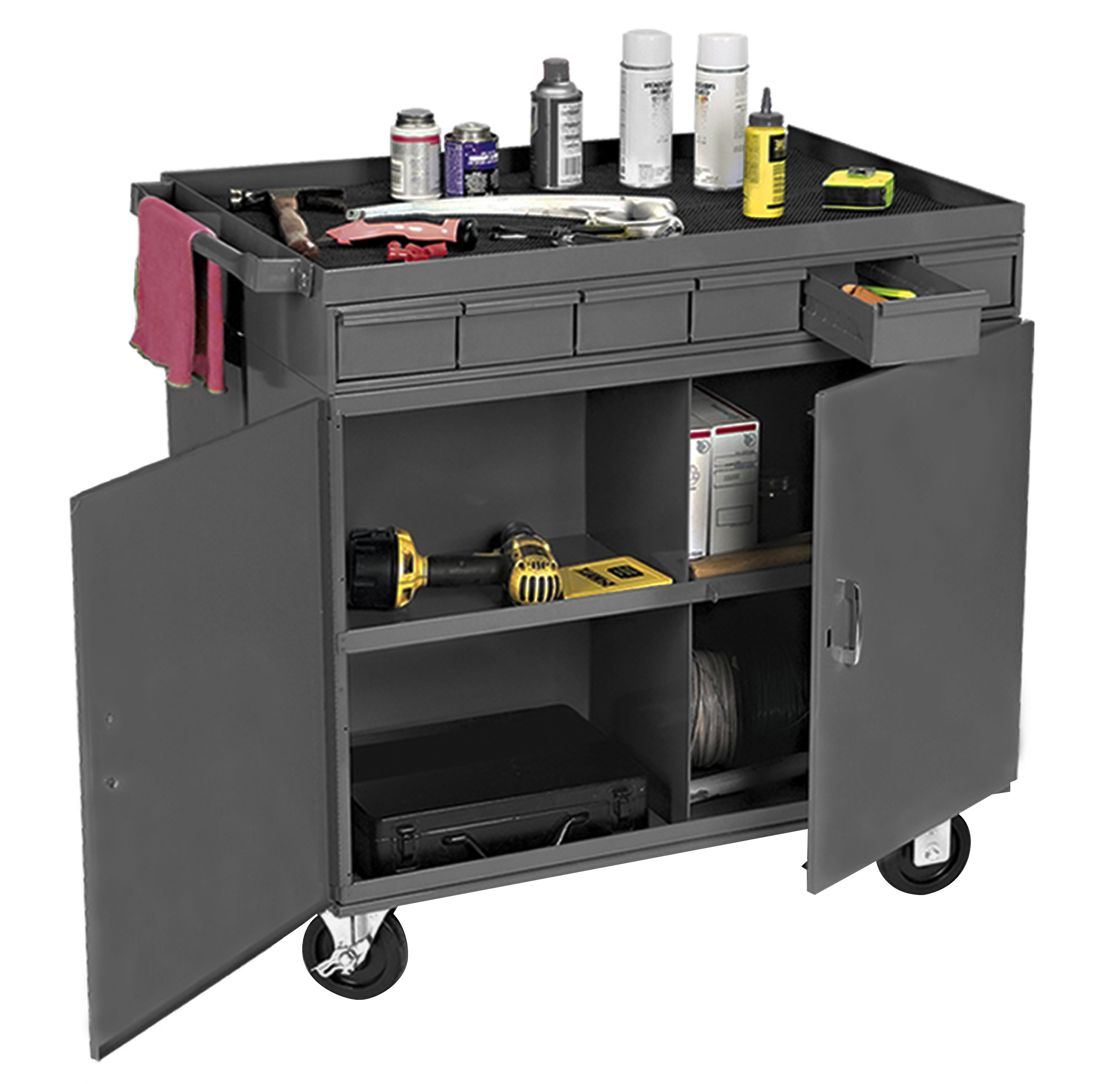 Durham Manufacturing Utility Cart with 12 Bins - Wayfair Canada