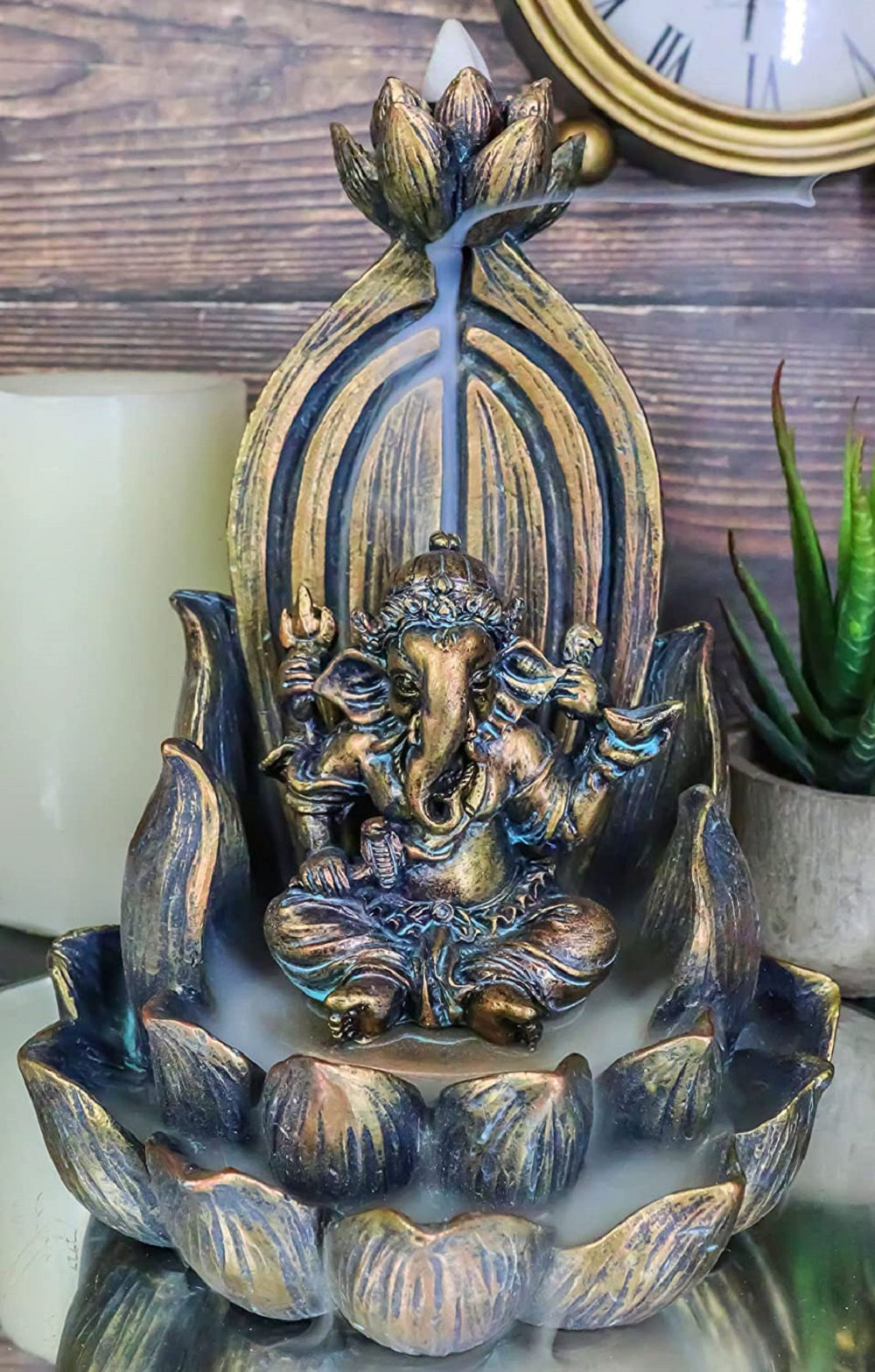 Bungalow Rose Hindu God Avatar Ganapati Lord Ganesha With 4 Hands ...