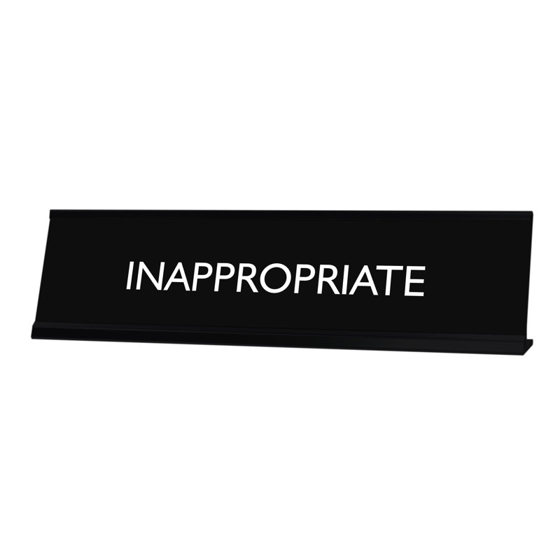 Designs ByLITA Inappropriate Novelty Sign | Wayfair