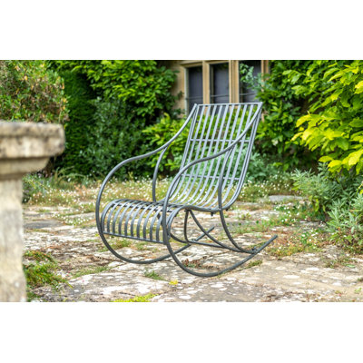 Brambly Cottage Tolar Metal Outdoor Rocking Chair | Wayfair.co.uk