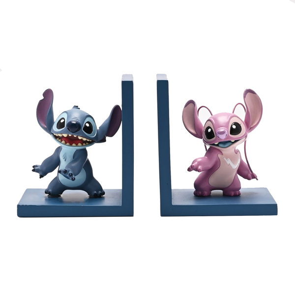 Disney Icon Stitch & Angel Bookends | Wayfair.co.uk