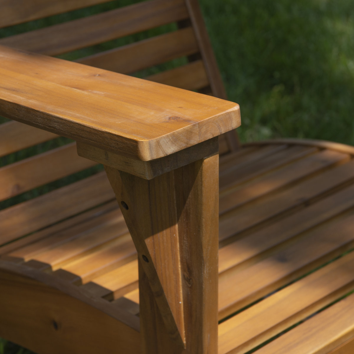 Birch Lane™ Bridgecliff Outdoor Solid Acacia Wood Rocking Chair ...