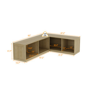 Latitude Run® Corner Shoe Storage Bench | Wayfair