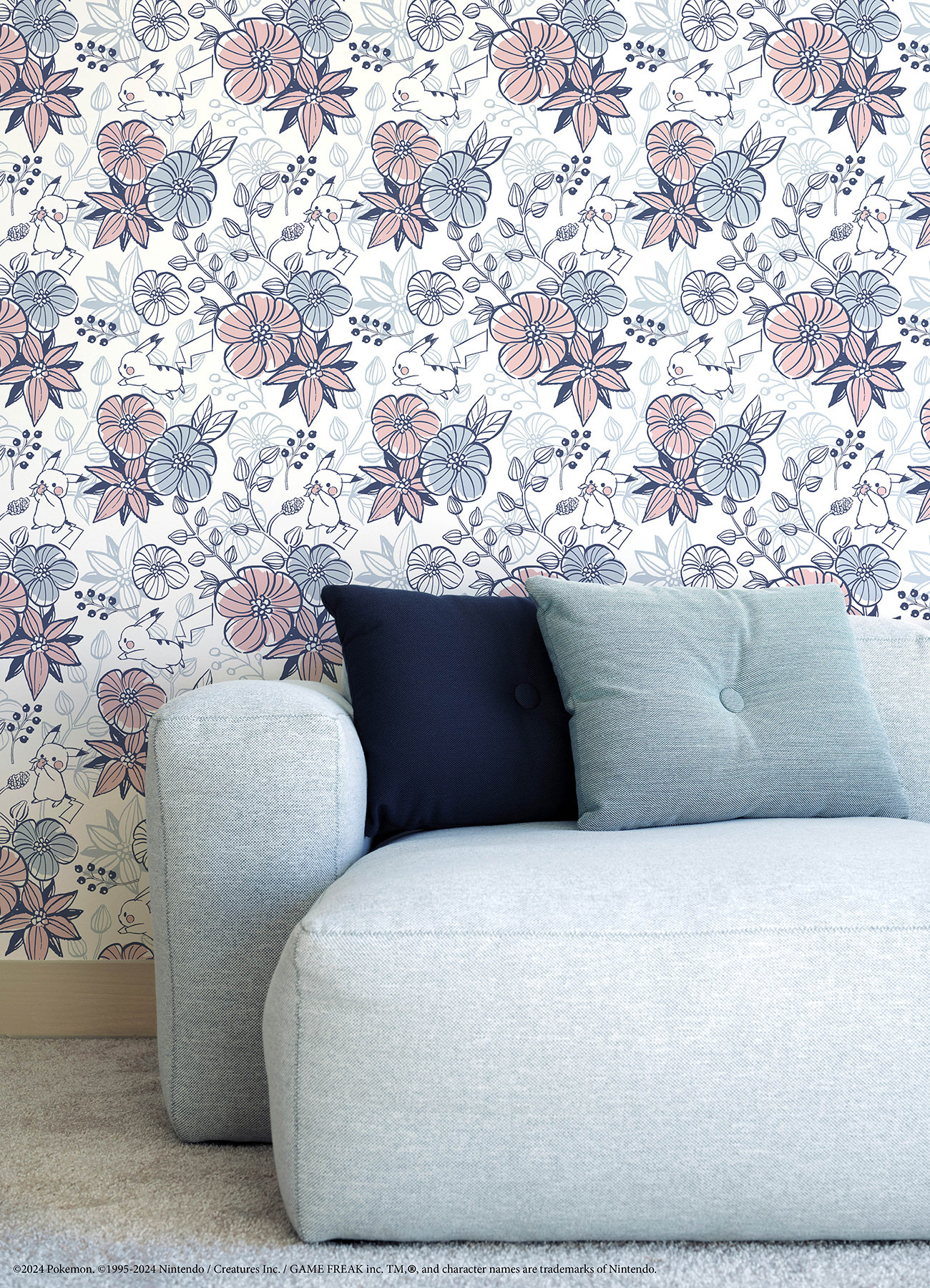 Room Mates Pokémon Pikachu Floral Peel and Stick Wallpaper - Wayfair Canada