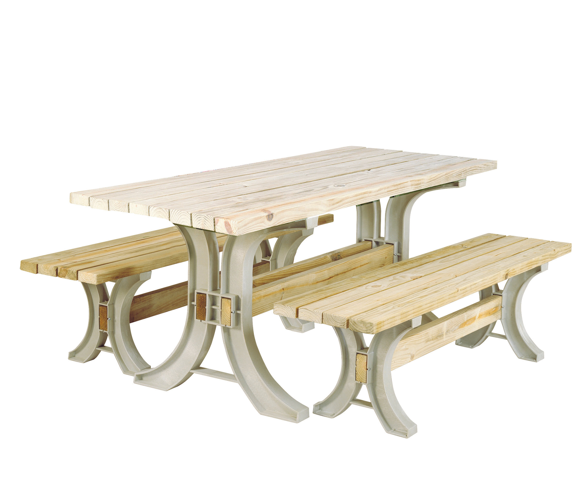 August Grove Amariyanna Plastic Picnic Bench Reviews Wayfair