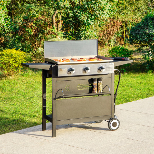 Alphamarts 3 - Burner Countertop Propane Gas Grill & Reviews | Wayfair