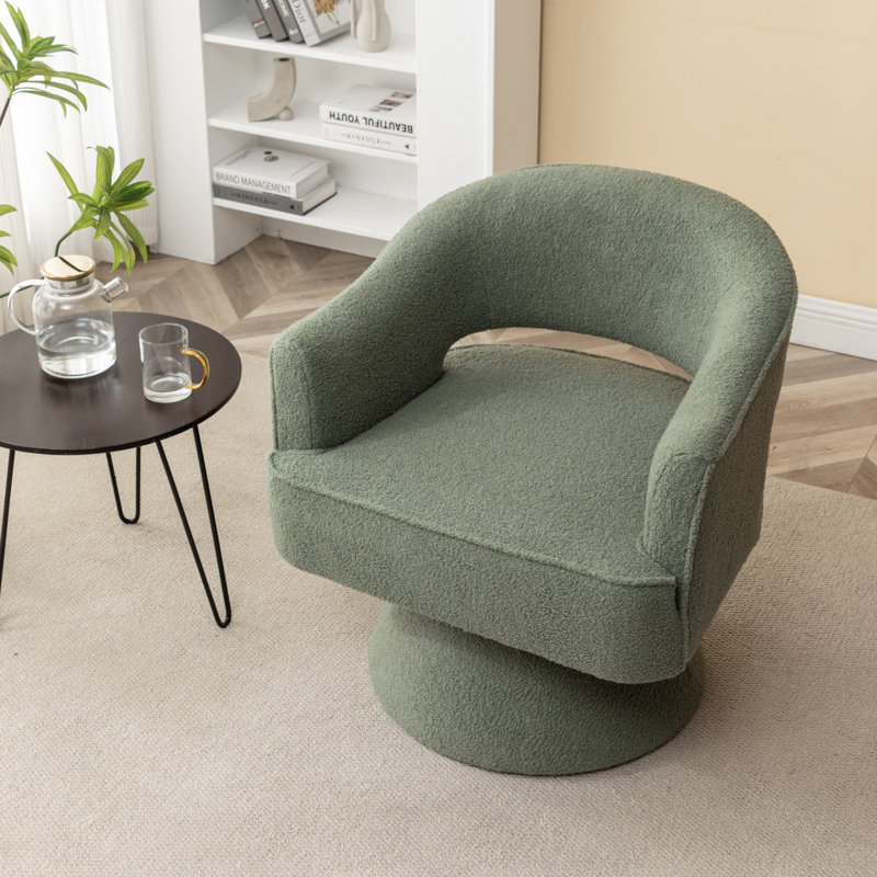 Ivy Bronx Kenzlee 28'' Wide Swivel Barrel Chair & Reviews | Wayfair