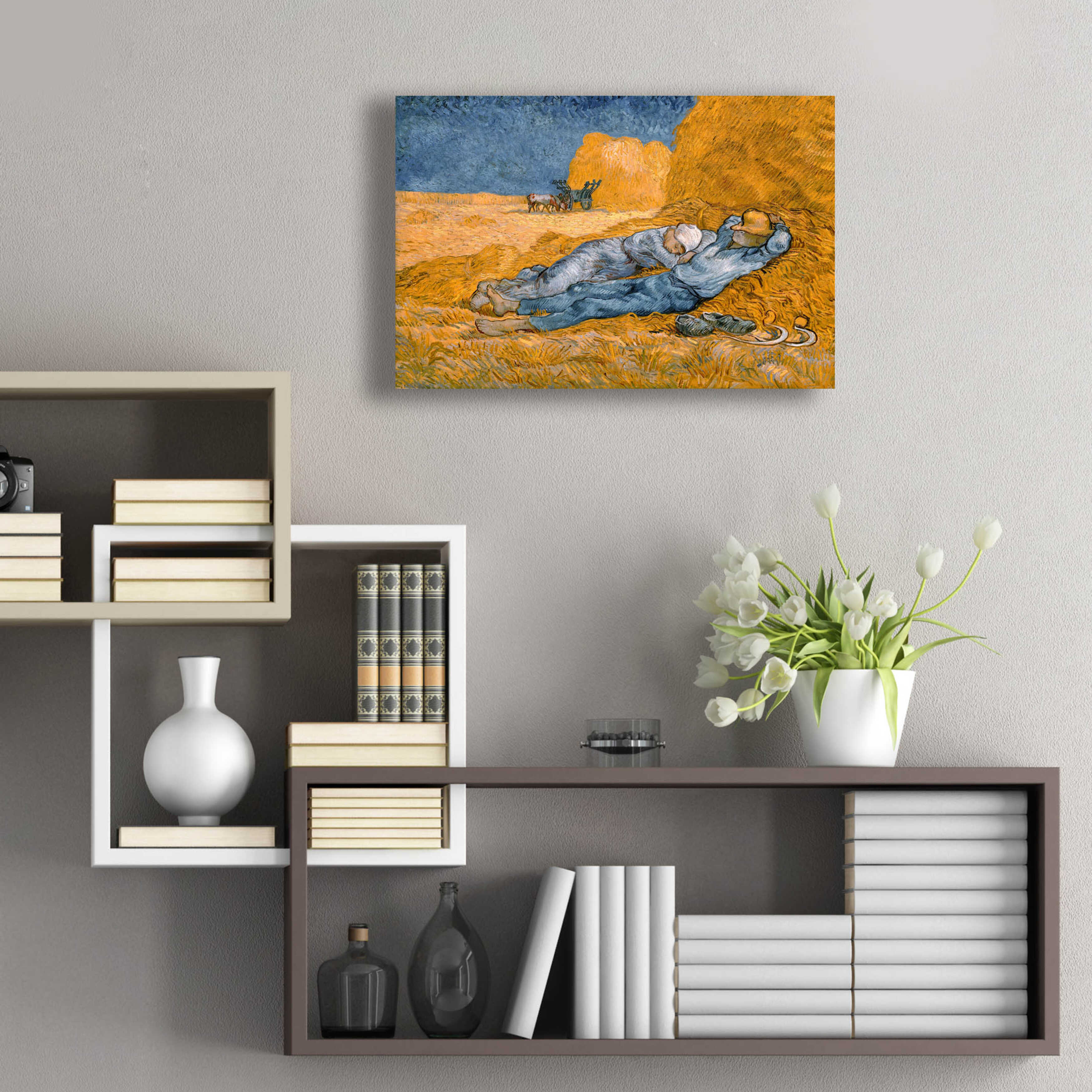 Vault W Artwork Noon, Rest From Work' by Vincent Van Gogh, Acrylic ...