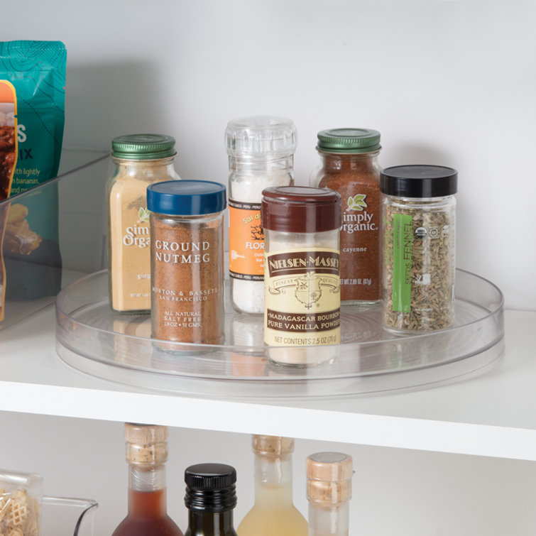 OGGI 3pc Clear Kitchen & Pantry Organizer Set - 9" Turntable, 11 ...