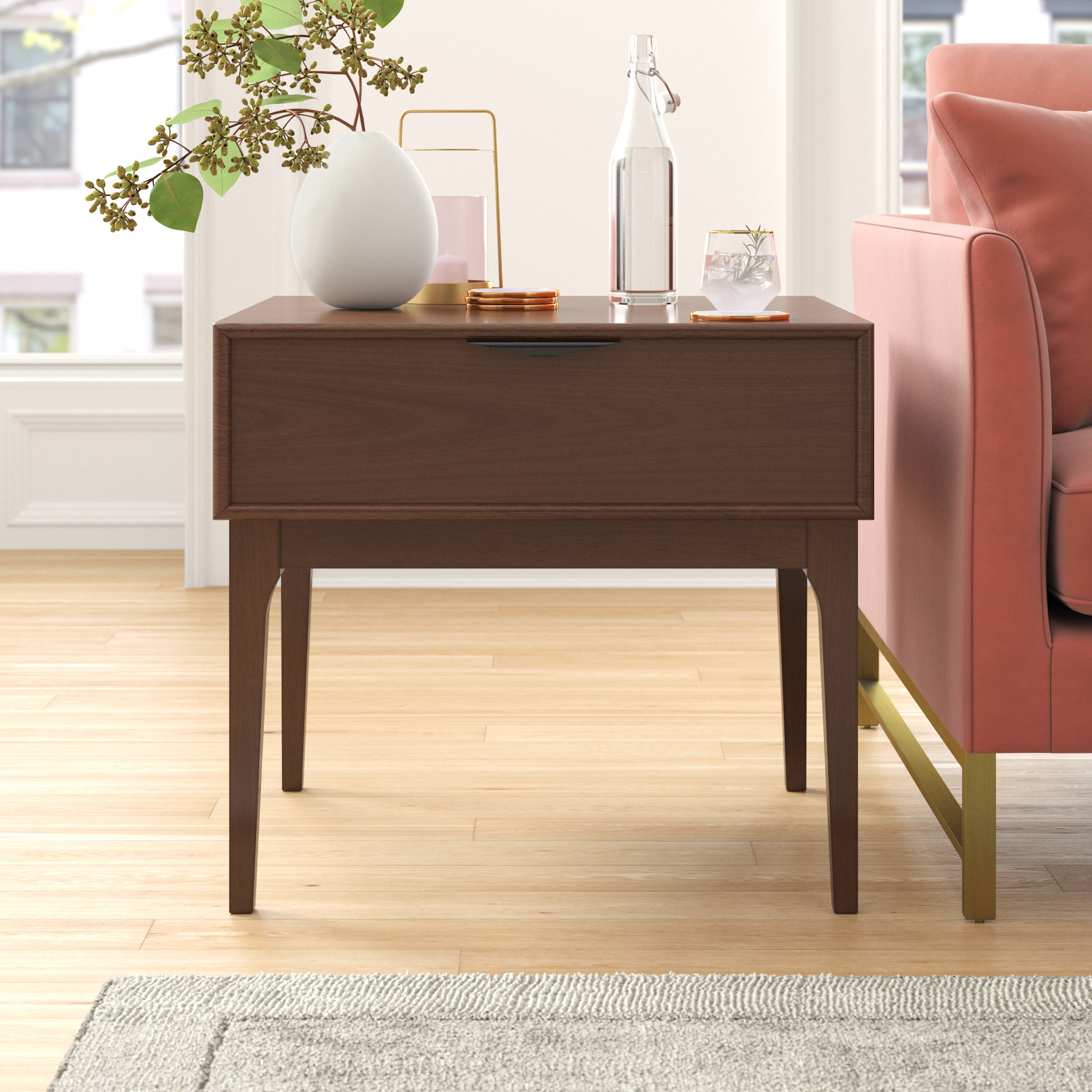 Wade Logan Auraya End Table with Storage & Reviews - Wayfair Canada