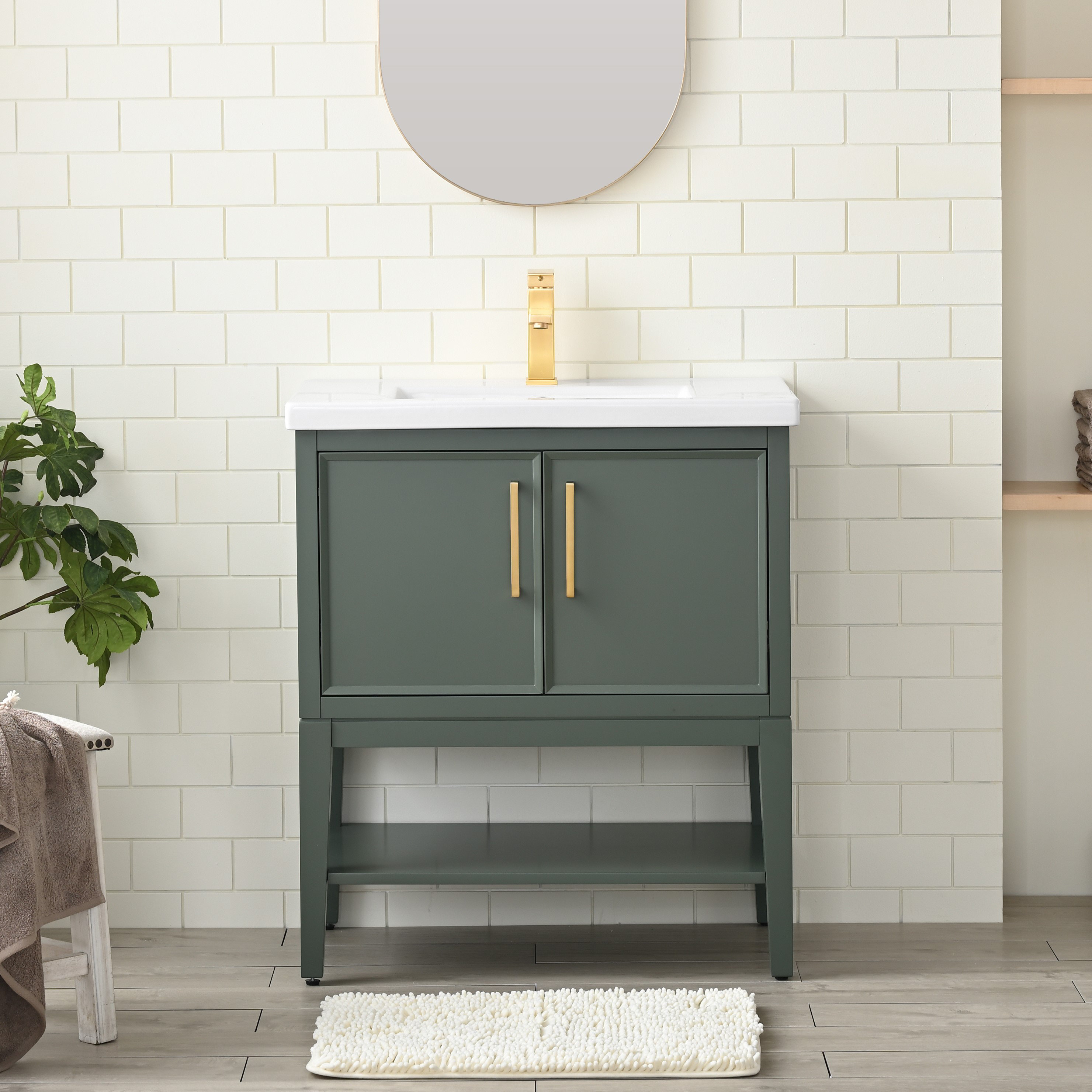 Willa Arlo™ Interiors Cheriton 30.13 Single Bathroom Vanity with Top ...