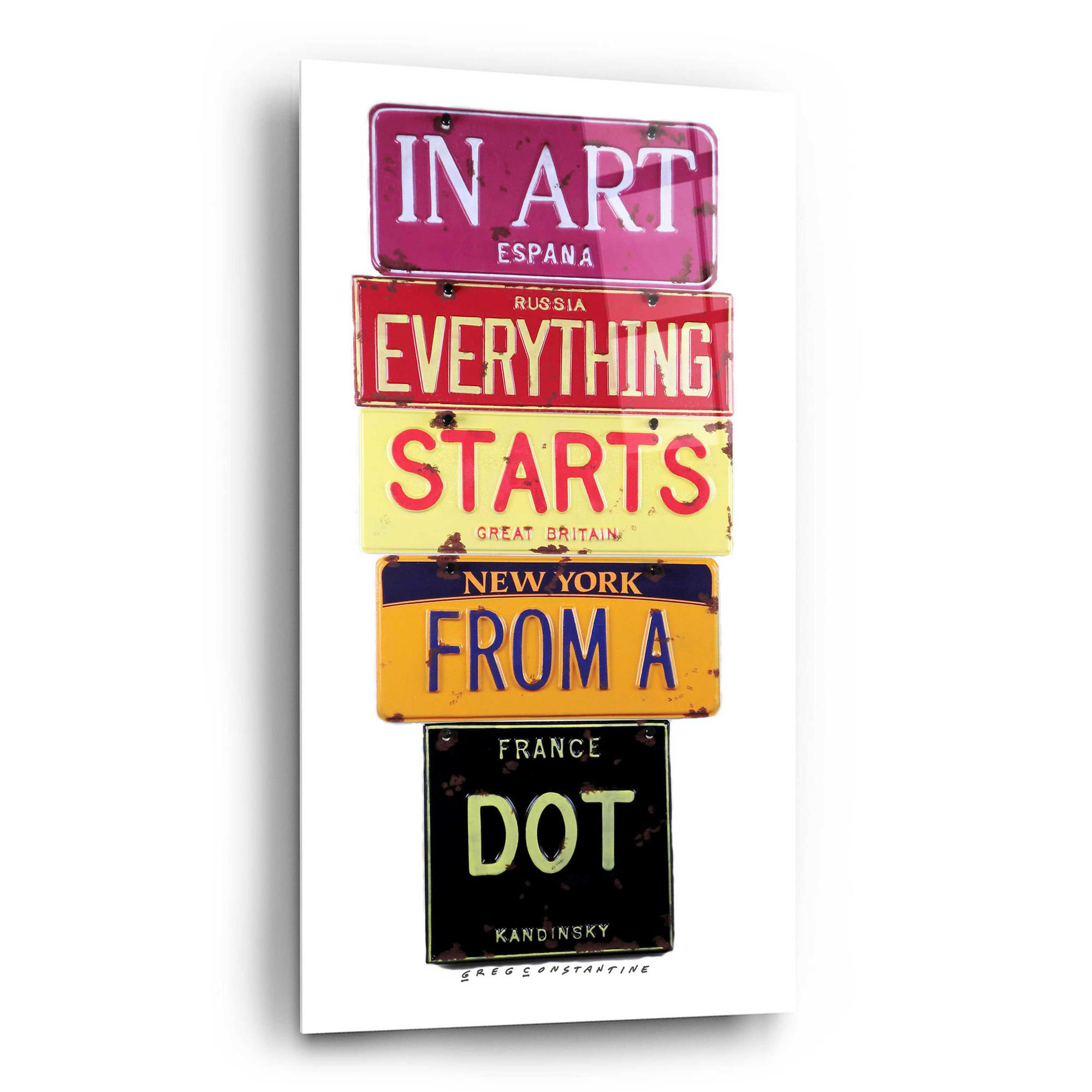 Trinx Kandinsky Dot On Plastic/Acrylic by Gregory Constantine Print ...