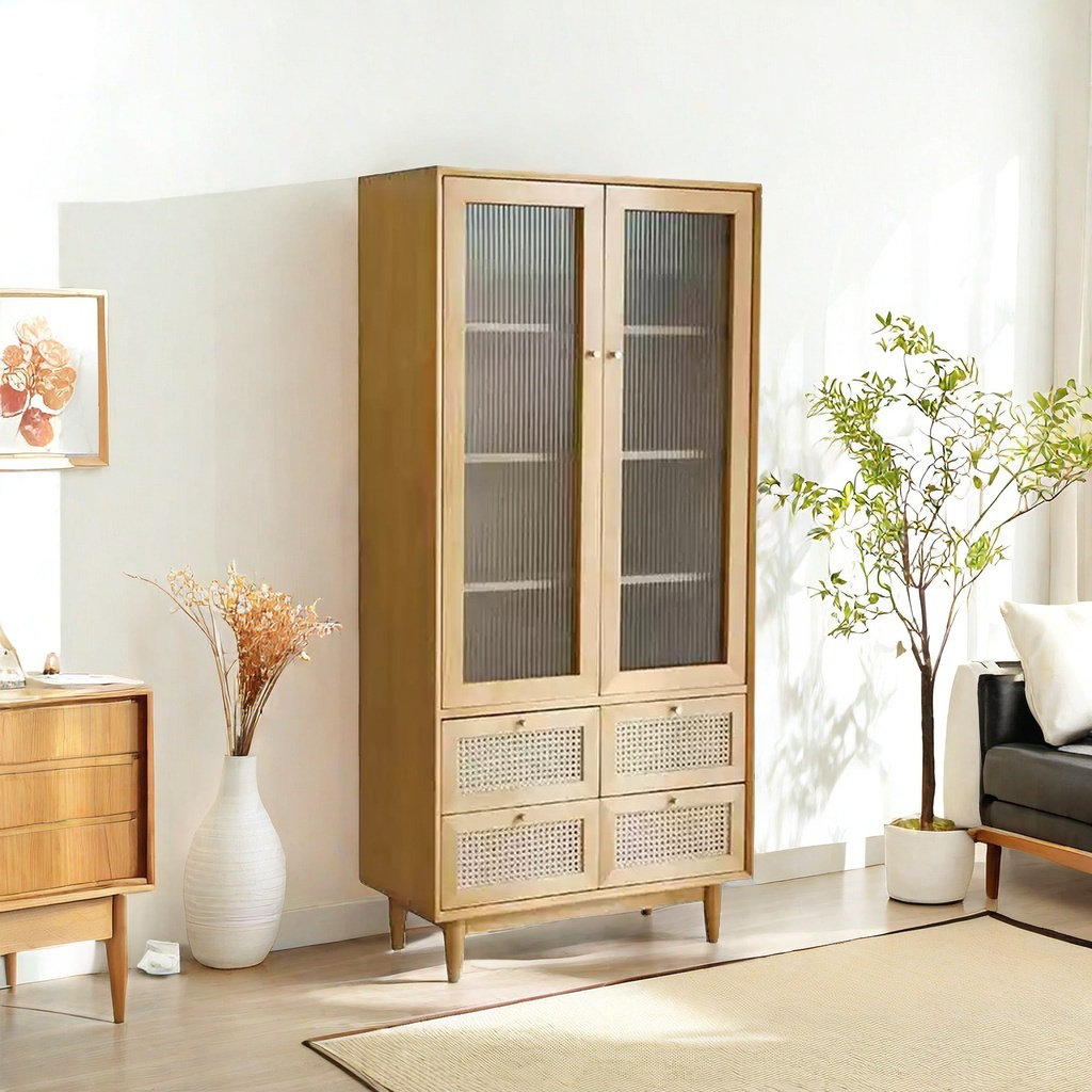 Parttlion Japanese style simple solid wood bookcase - Wayfair Canada