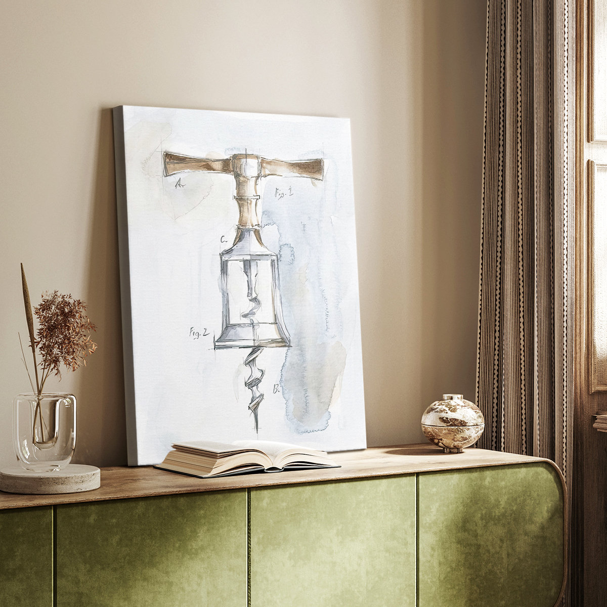 Lark Manor™ Corkscrew Variety II -Gallery Wrapped Cavas | Wayfair