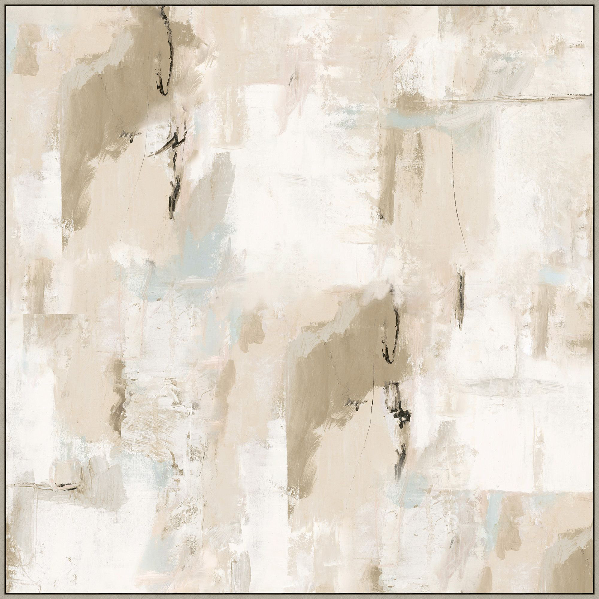 Wendover Art Group Subtle Shades 2 - Floater Frame Print on Canvas ...