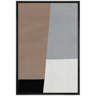 IDEA4WALL Brown, Gray & Black Color Blocks Geometric Patterns ...