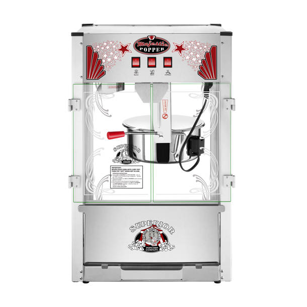 Benchmark USA Tabletop Popcorn Machine, Popcorn Machine Stand / Cart ...
