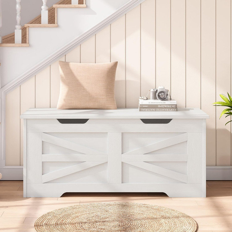 Ophelia & Co. Storage Chest, 24.8 inch Toy Chest With Lids, Wood Toy ...