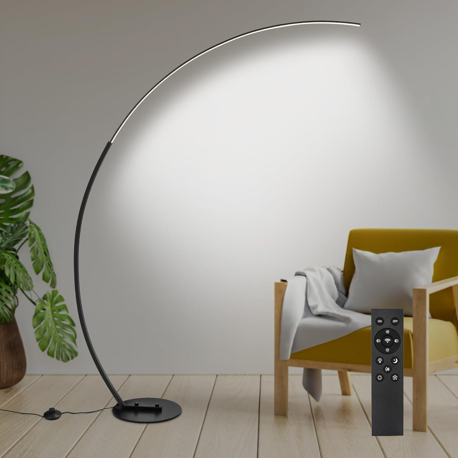 Ivy Bronx Dimmable LED Standing Floor Lamp | Wayfair