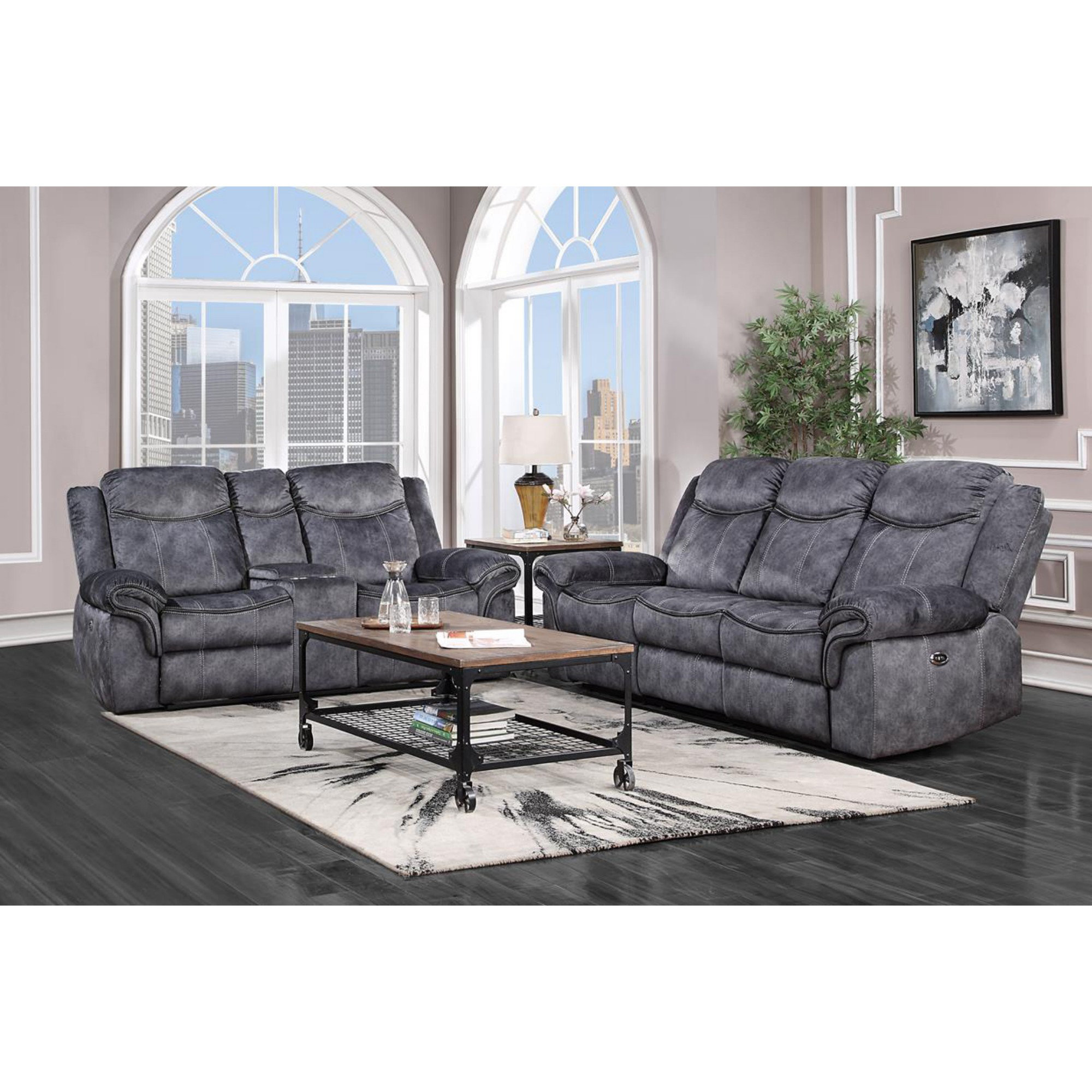 Hokku Designs Modern Recliner Double | Wayfair
