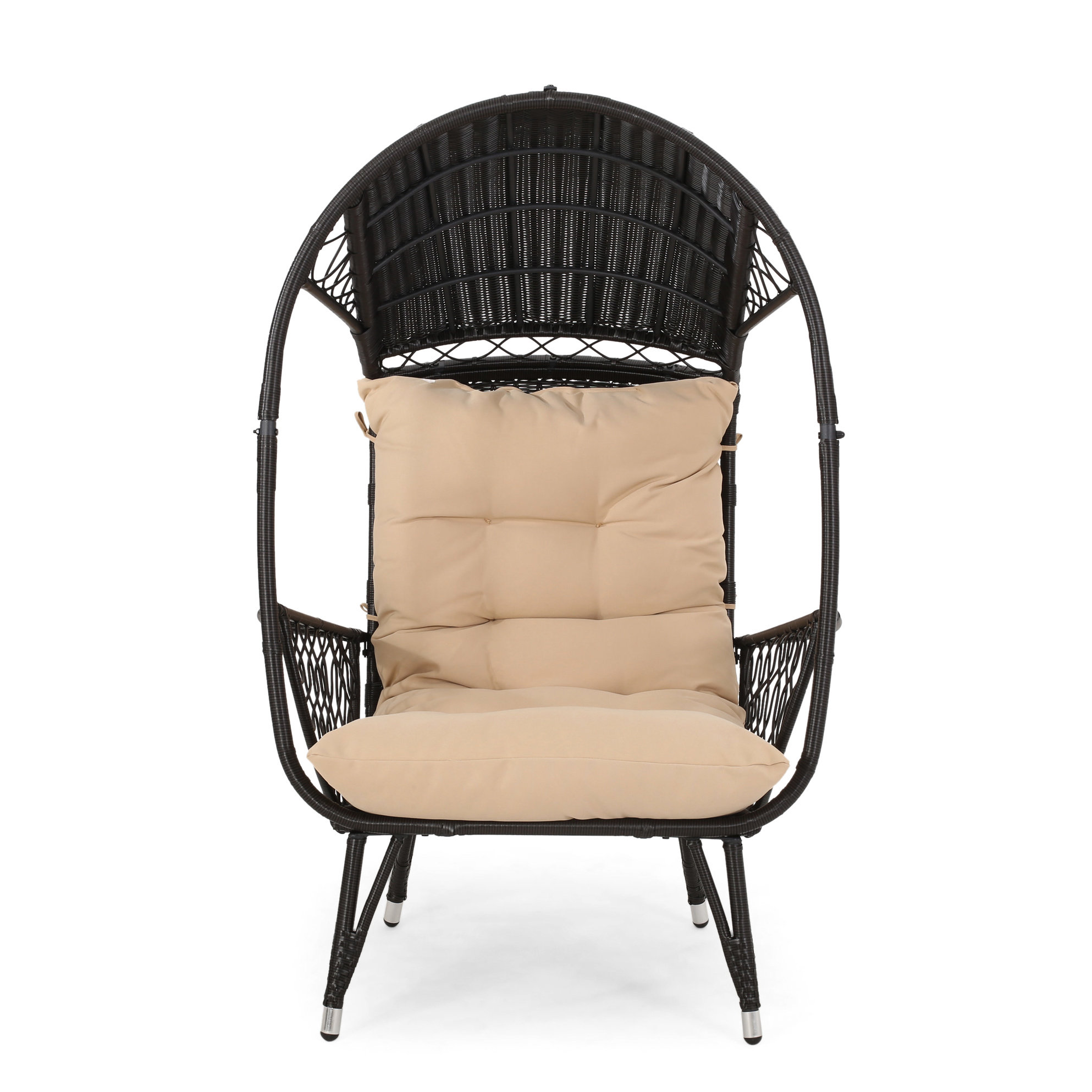 Arlmont & Co. Cozy Basket Chair For Patio Use - Water- & Style Outdoor ...