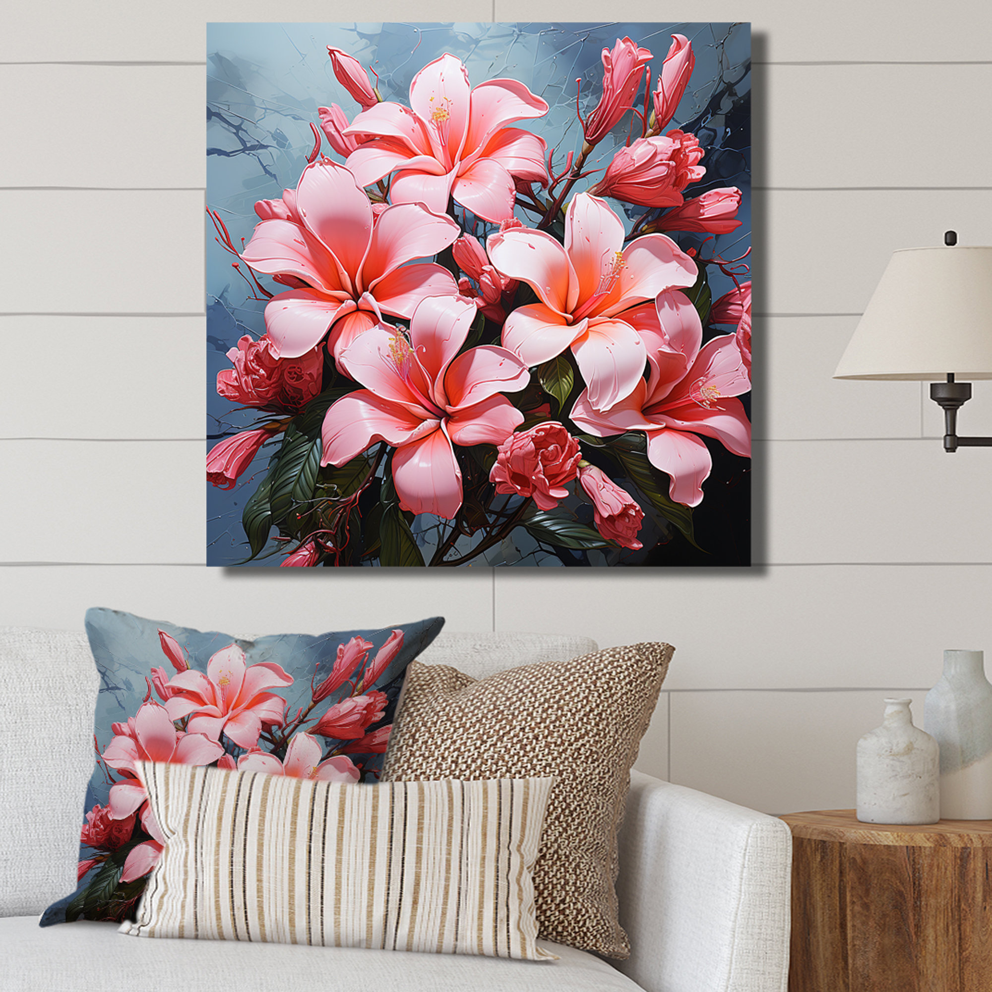 Winston Porter Pink Fragrant Plumeria Serenade II Framed On Canvas ...