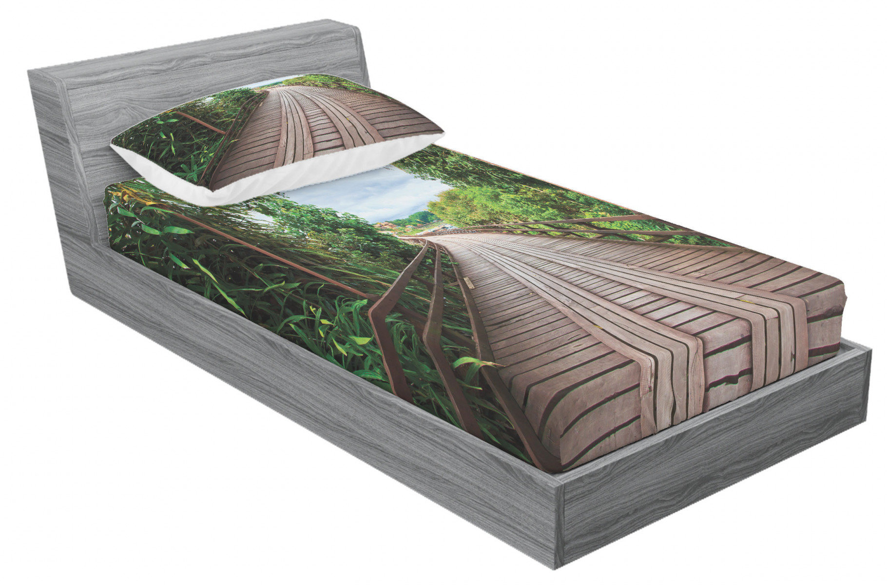 Ambesonne Landscape Sheet Set | Wayfair