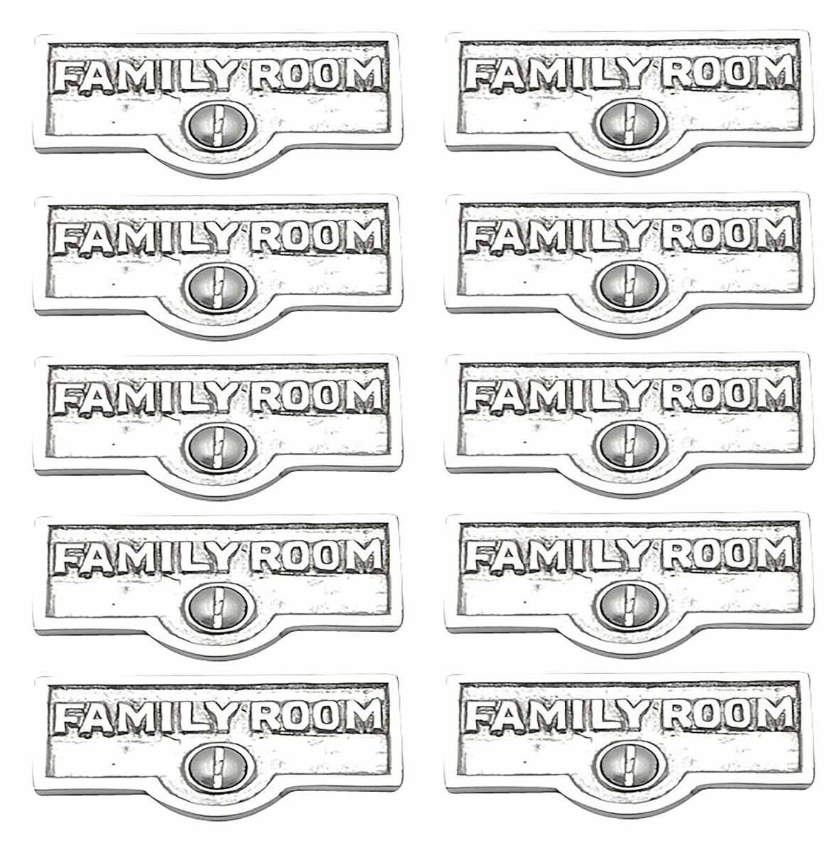 The Renovators Supply Inc. Switch Tags Family Room Name Signs 1-Gang ...