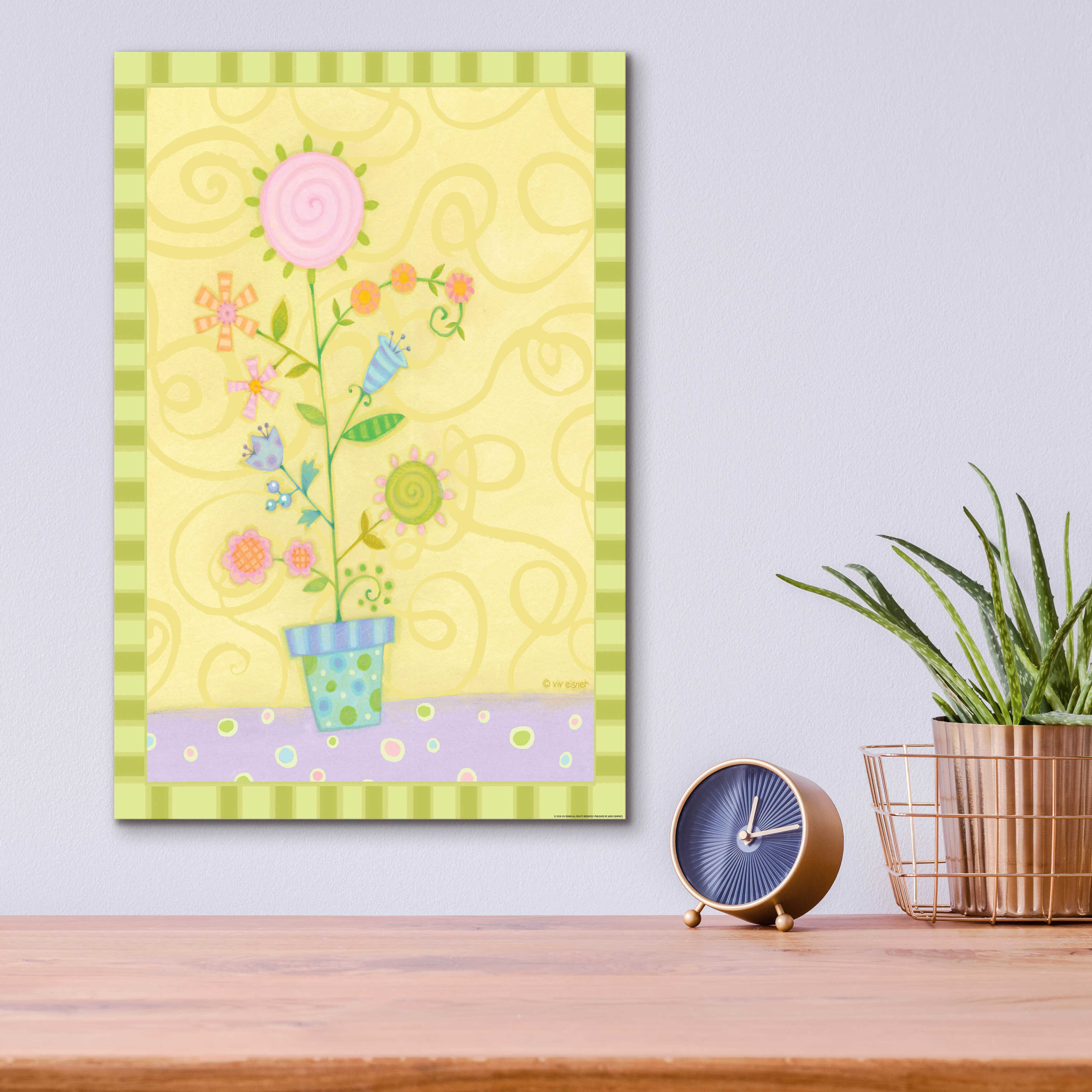 Red Barrel Studio® Heart Flower by Viv Eisner - Unframed Illustration ...