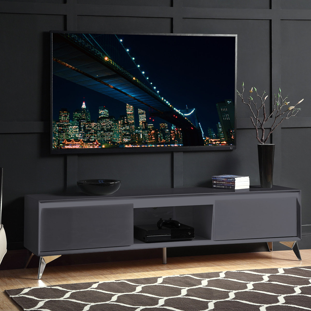 Orren Ellis Olasubomi TV Stand , LED | Wayfair
