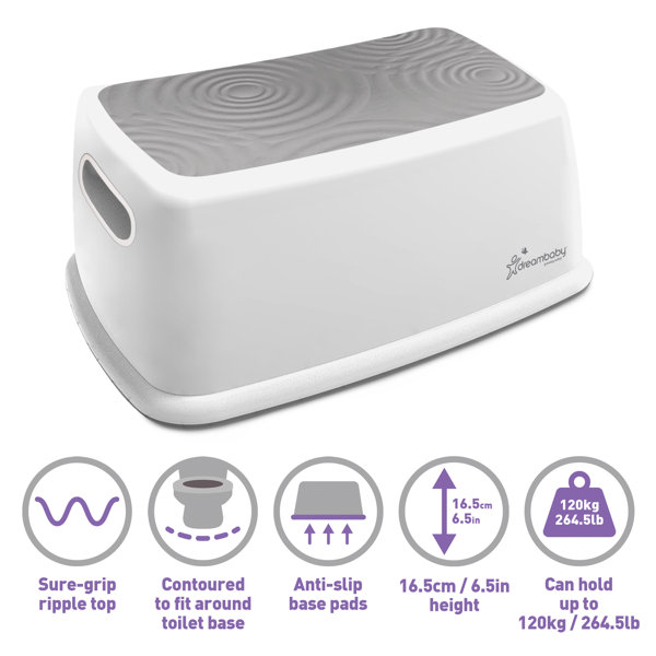 Dreambaby White/Grey Step Stool & Reviews | Wayfair