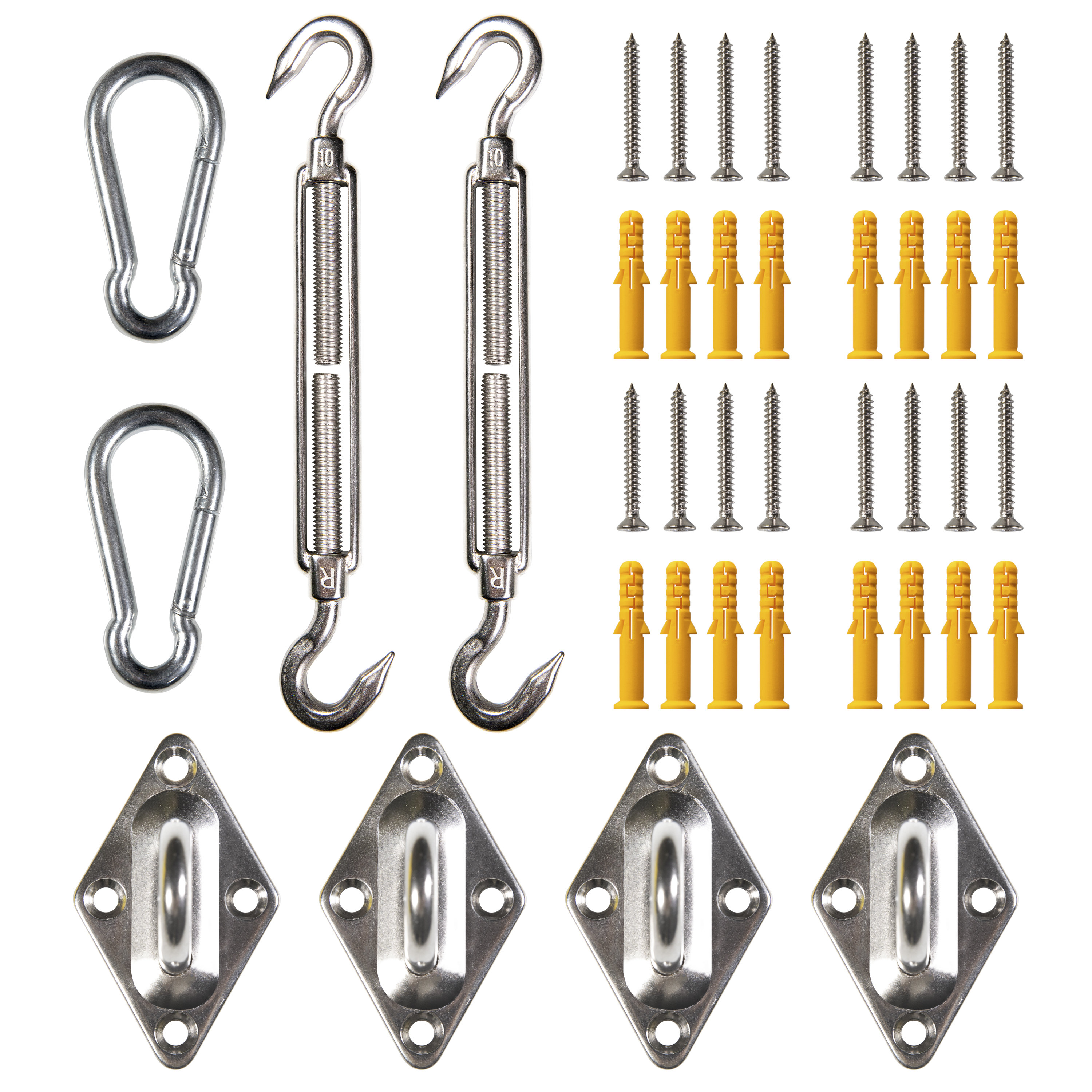 Royal Shade Rectangle Hardware Kit for Super Ring Shade Sail & Reviews ...