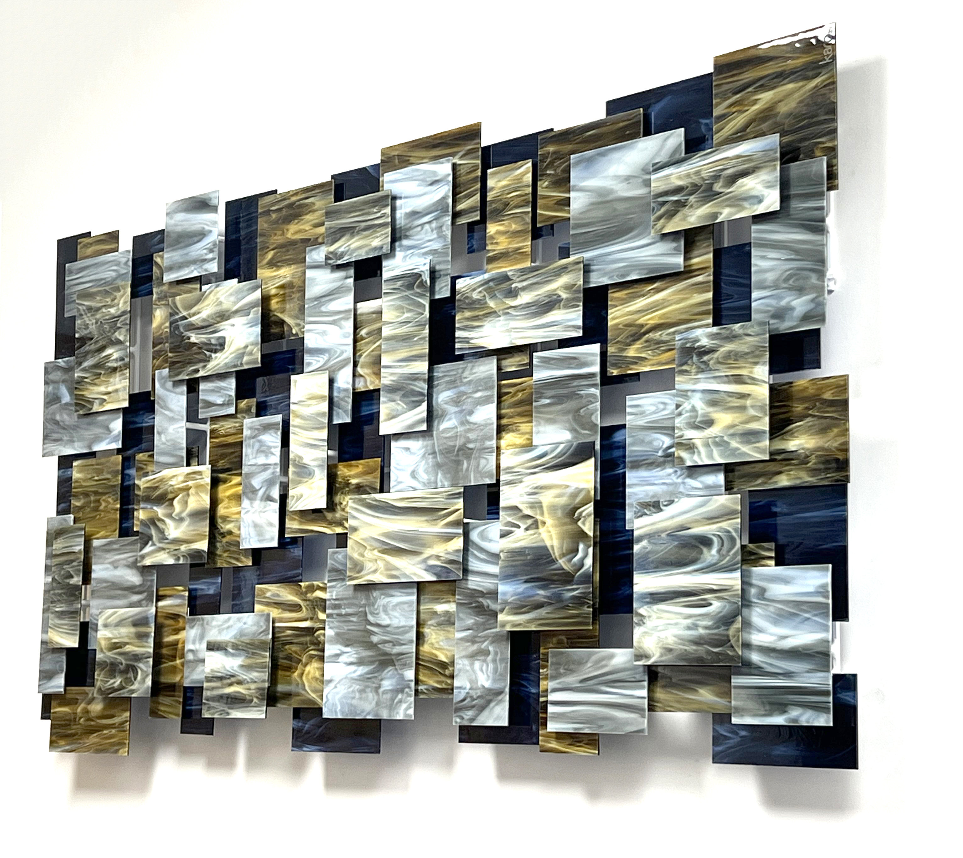 Karo Studio Goldust Glass And Metal Wall Sculpture | Wayfair