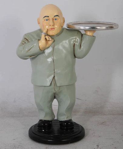LM Treasures Mini Baldy Butler Small Statue | Wayfair