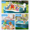 KIBNOF Inflatable Swimming Pool, Full-Sized Blow Up Pools with Seats ...