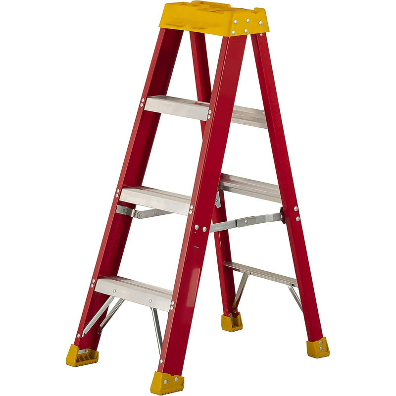 BRENID 3 - Step Fiberglass Folding Multi-Position Ladder | Wayfair