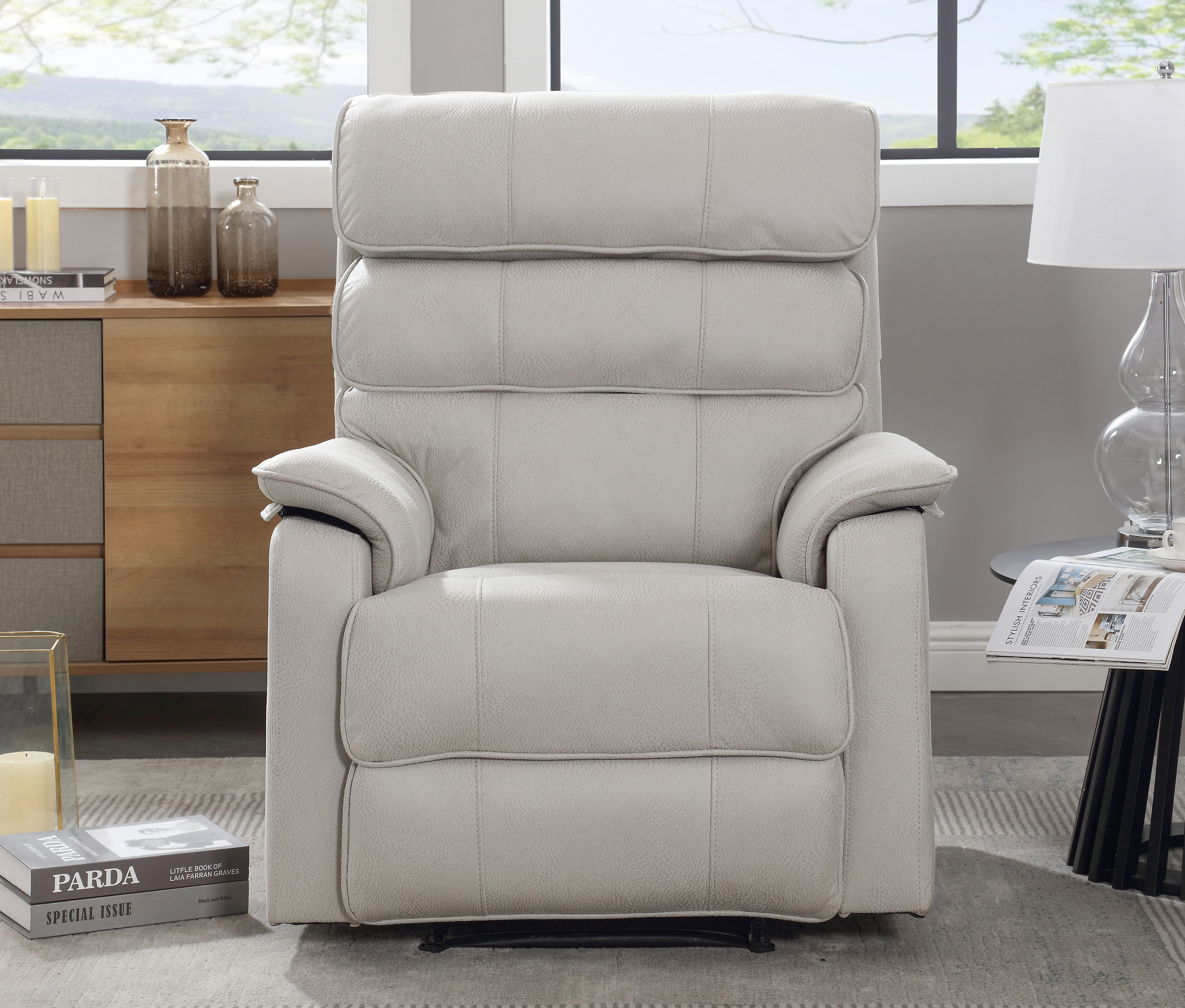 Latitude Run® Zanelle Faux Leather Recliner | Wayfair