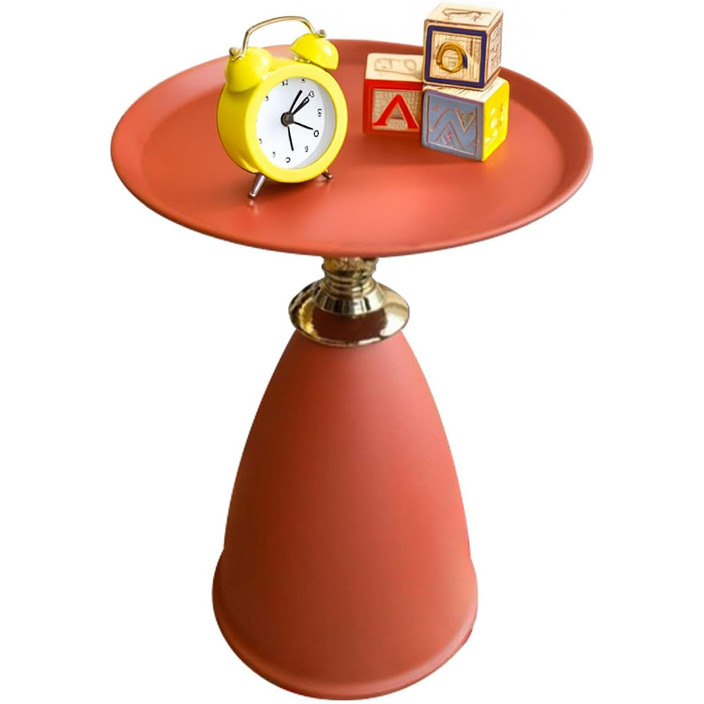 House of Hampton® Round Side Table Modern Small End Table Pedestal Table Circle Accent Table ...