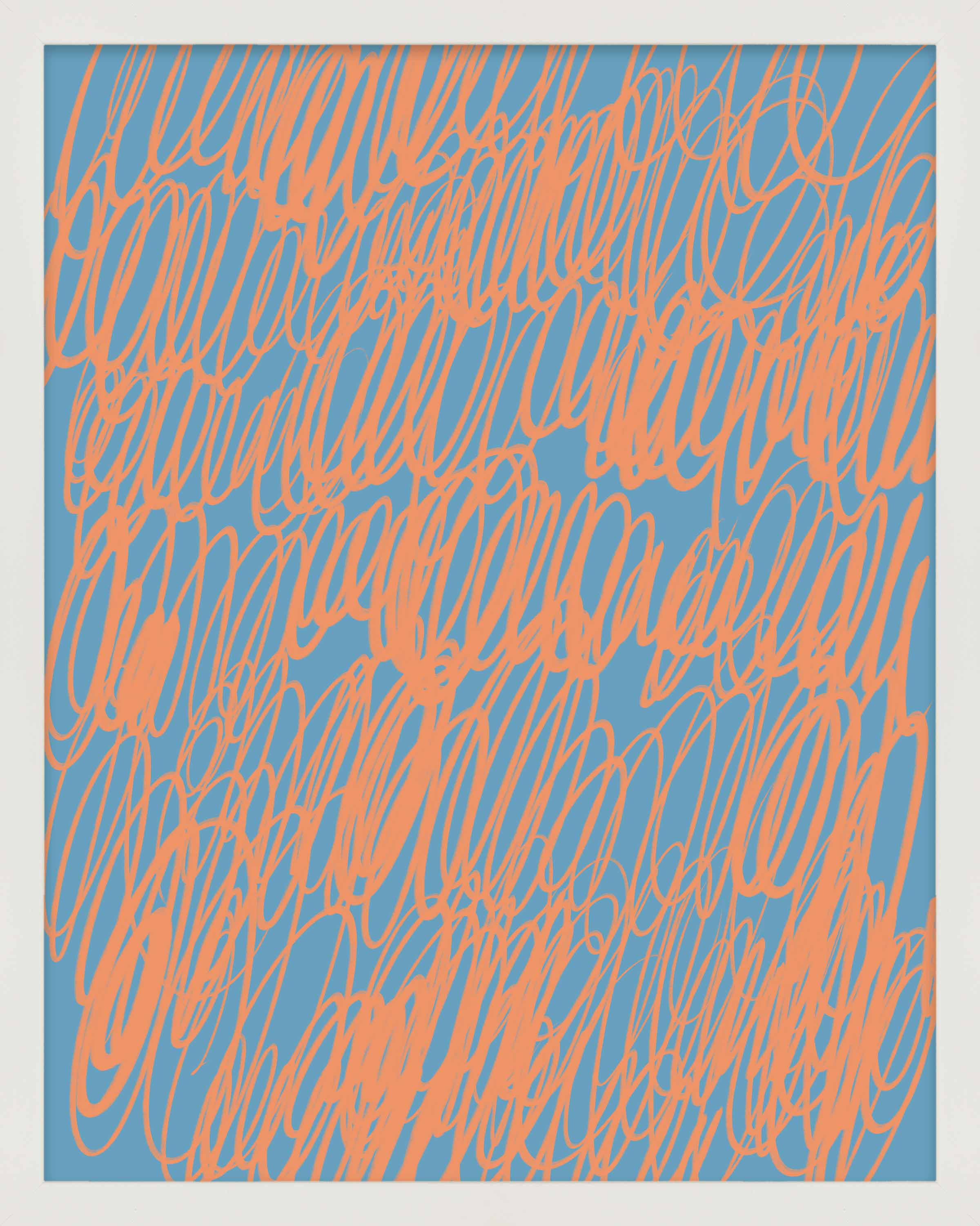 AllModern Color Squiggles 2 by Jacques Pilon - Framed Wall Art | Wayfair