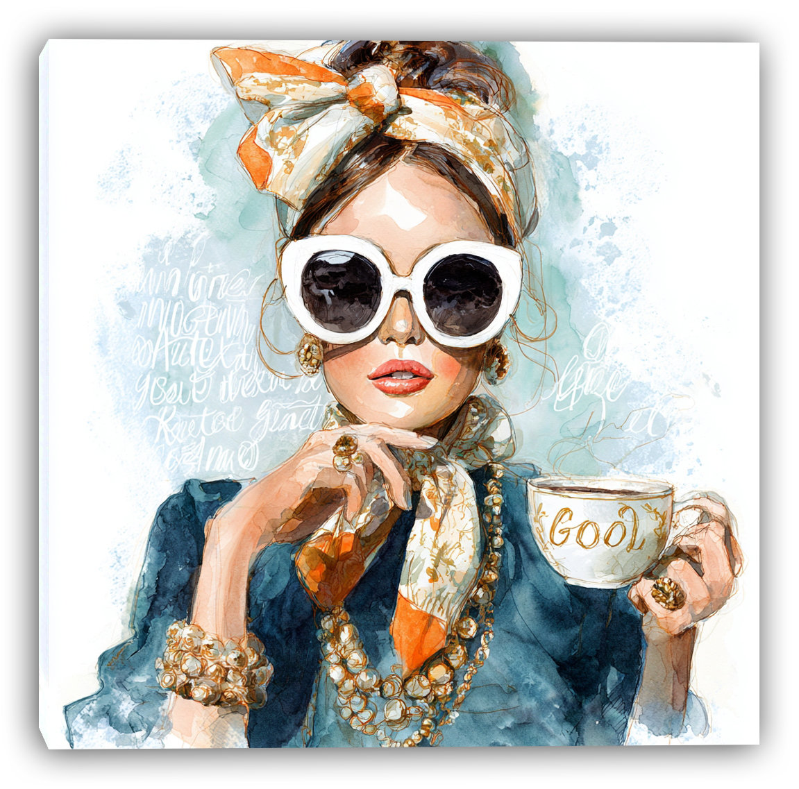 Mercer41 Morning Glamour Wrapped Canvas Wall Art | Wayfair