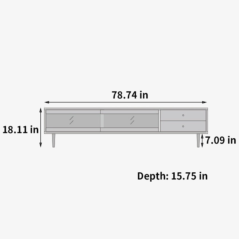 Dream cabinet Simple Audio Visual Storage Cabinet in Living Room | Wayfair