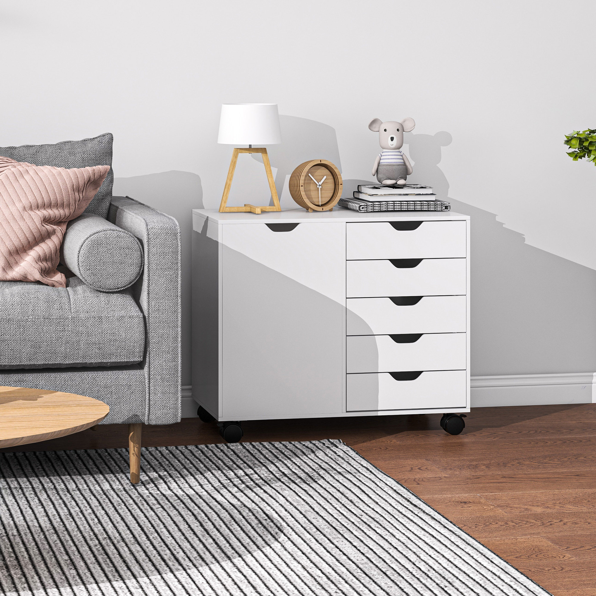 Ebern Designs Kittell 30.7 Wide 5 -Drawer File Cabinet - Wayfair Canada