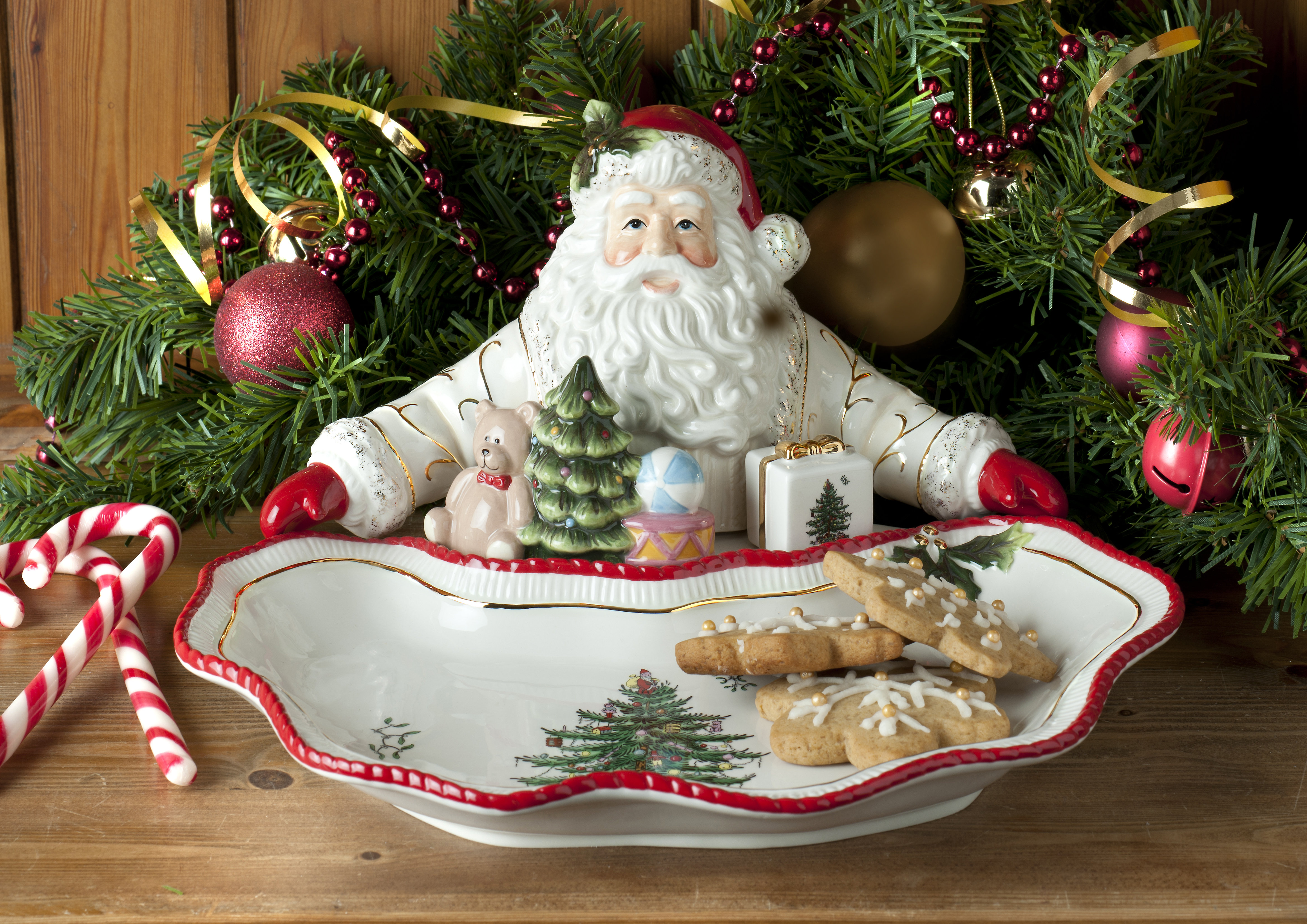 Spode Christmas Tree Figural Santa Dish & Reviews | Wayfair