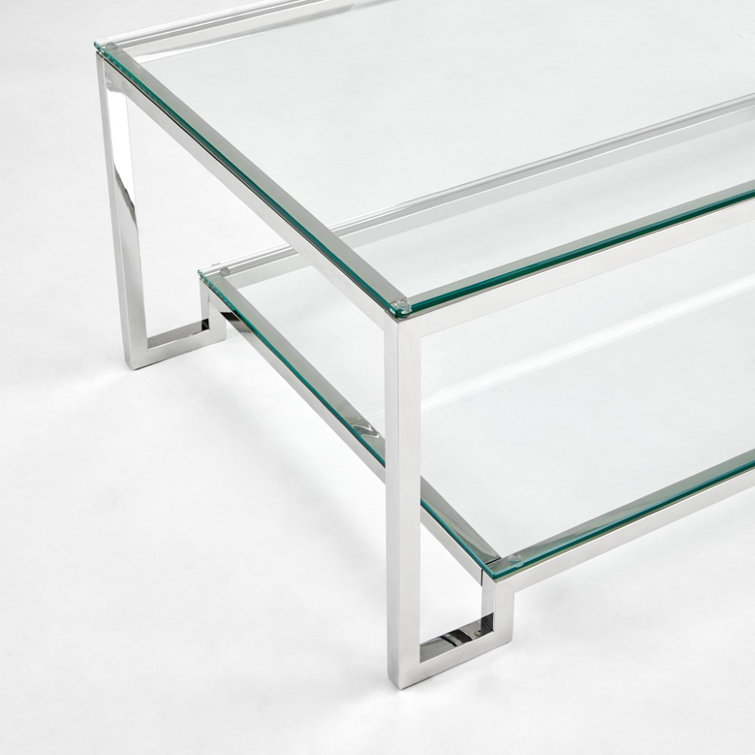 Ivy Bronx Cutts Glass Top Coffee Table & Reviews | Wayfair
