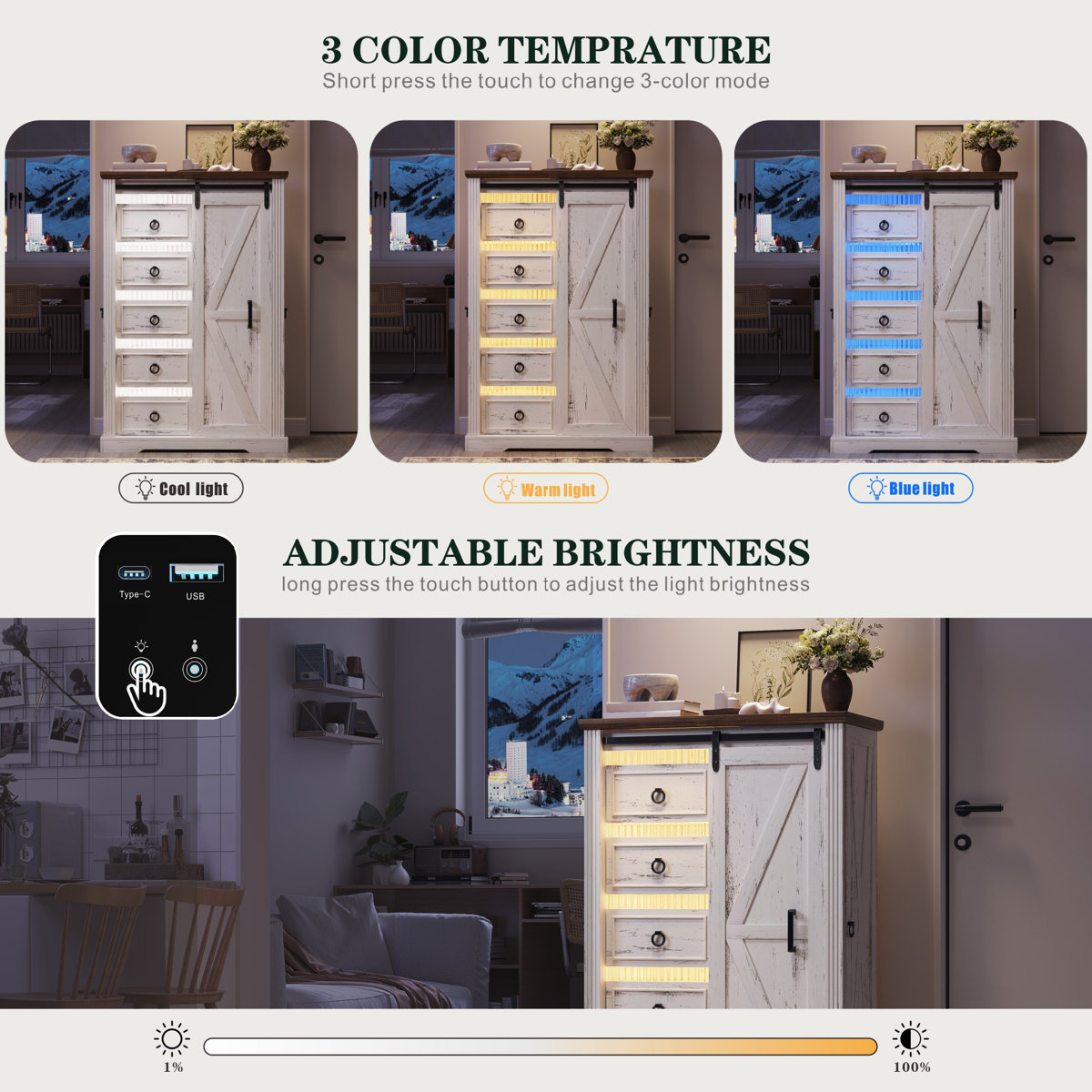 Ophelia & Co. 5 Chest Of Drawers, Tall Drawers Dresser With Sliding ...