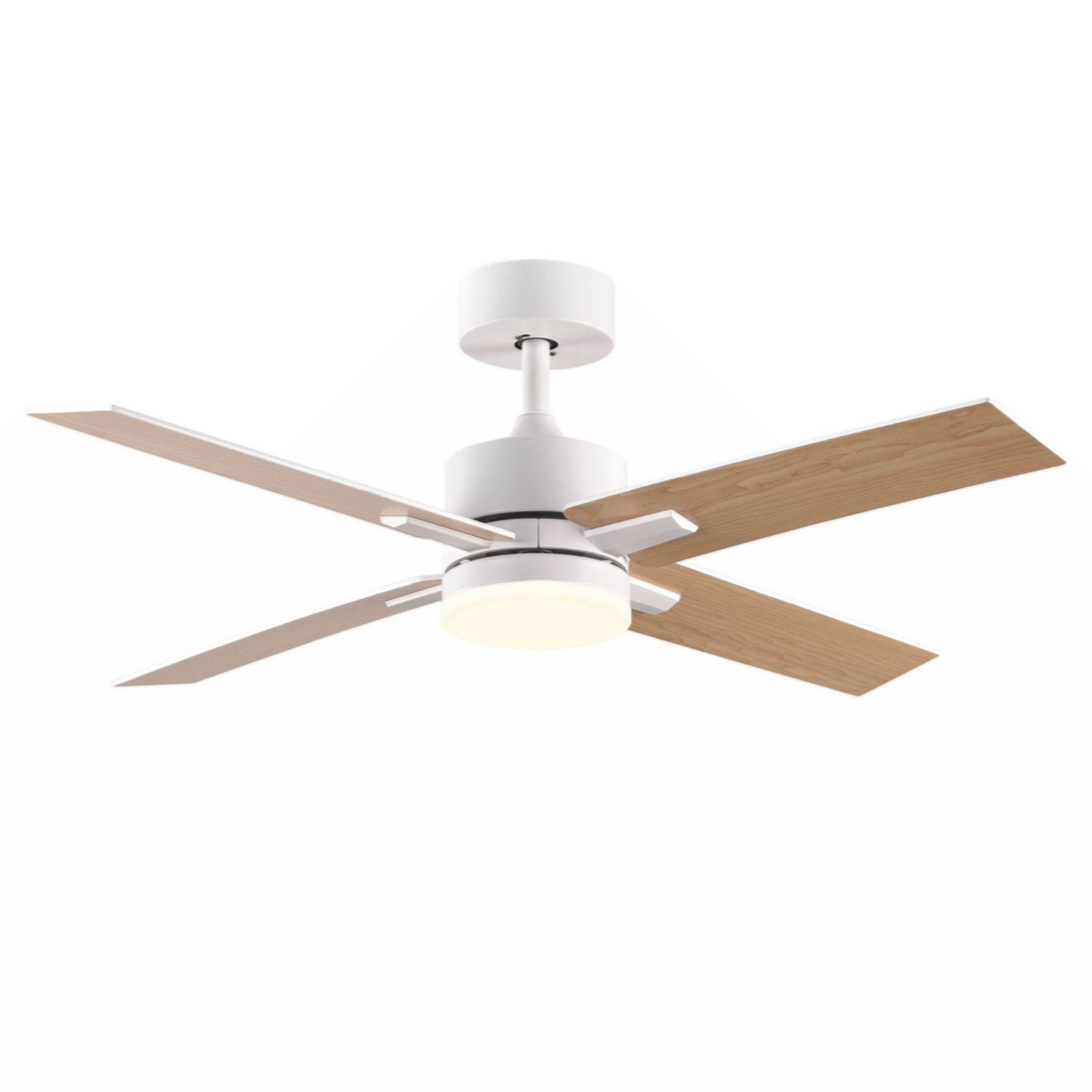 Wrought Studio 44 Inch Downrod Ceiling Fans With Lights And Remote ...